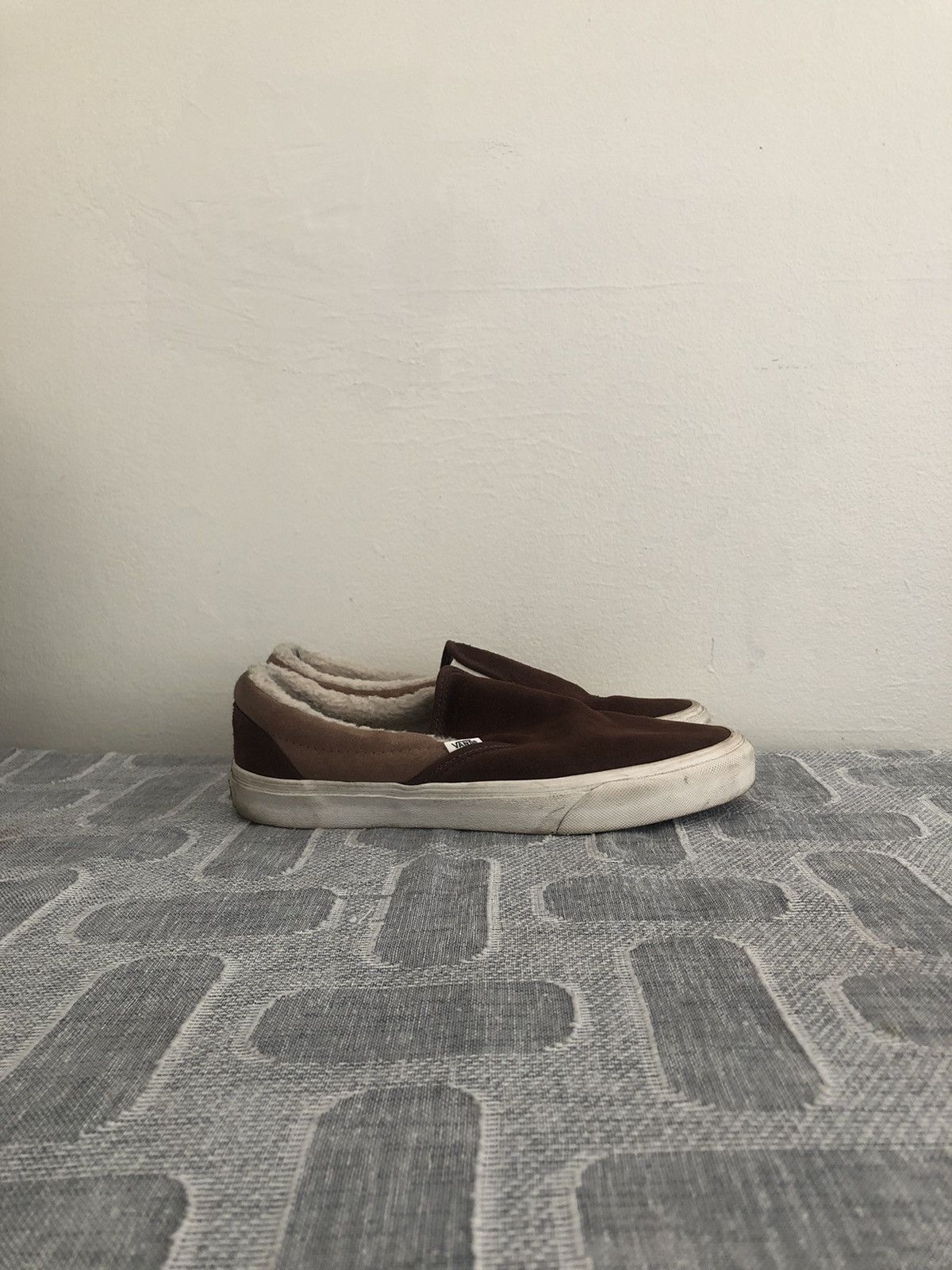 Vans Vans Slip On- Shearling/ Brown Suede size 9 | Grailed