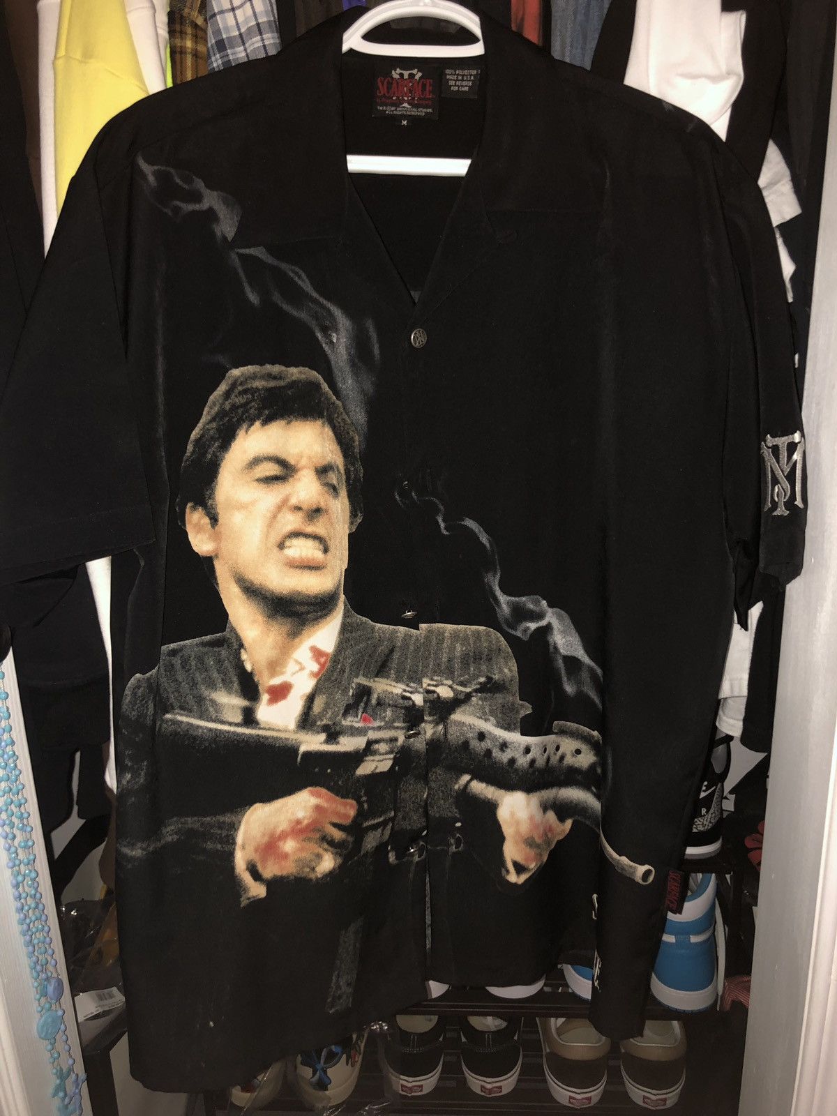 Vlone Vintage Scarface button up | Grailed