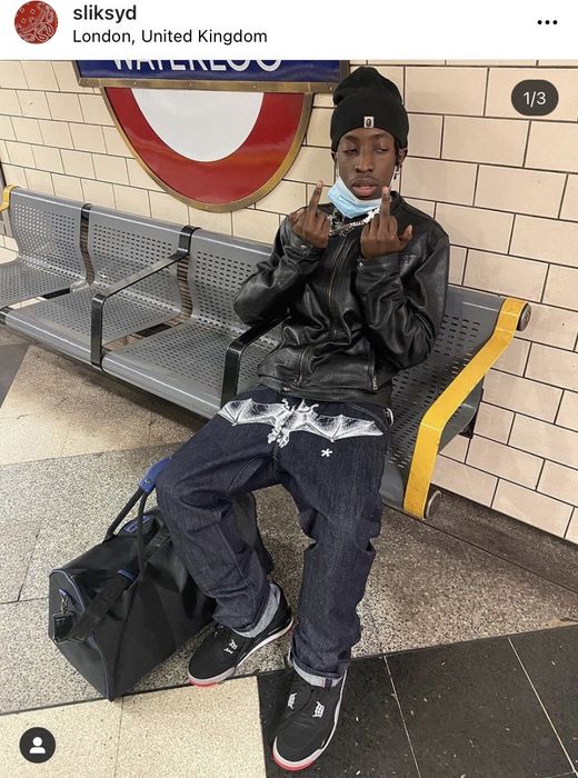 Streetwear Years of Tears, Osbatt Flying Bat Selvedge Denim | Grailed