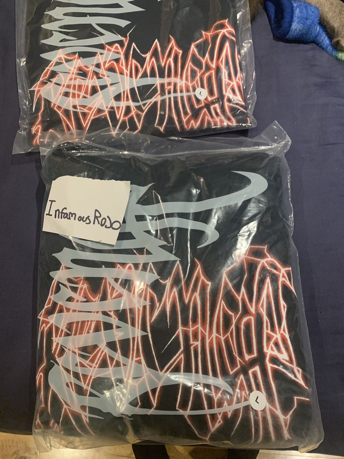 Revenge revenge red lighting logo hoodie | Grailed