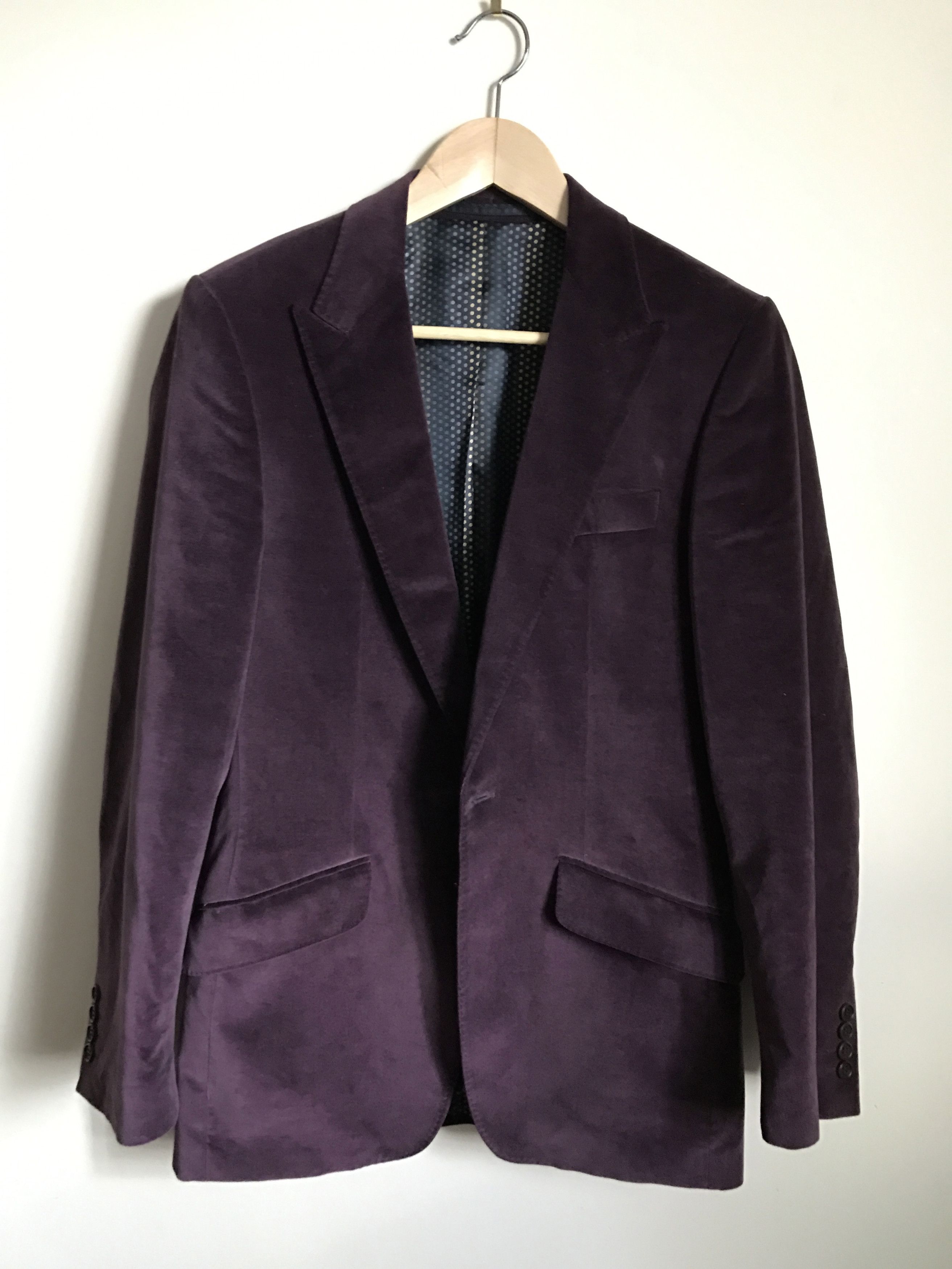 Paul Smith Purple Velour Smoking Jacket | Grailed