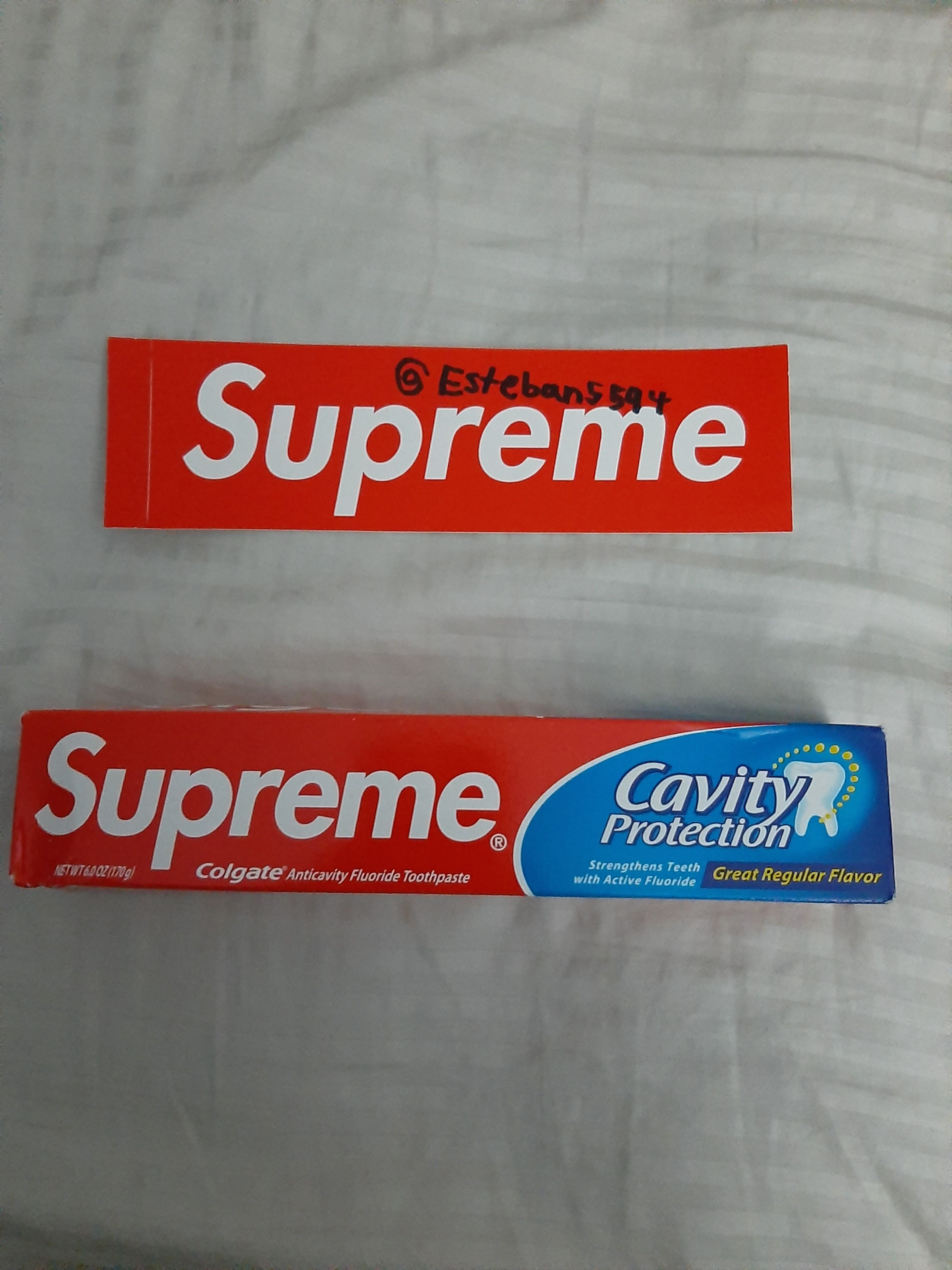 Supreme Colgate toothpaste | Grailed