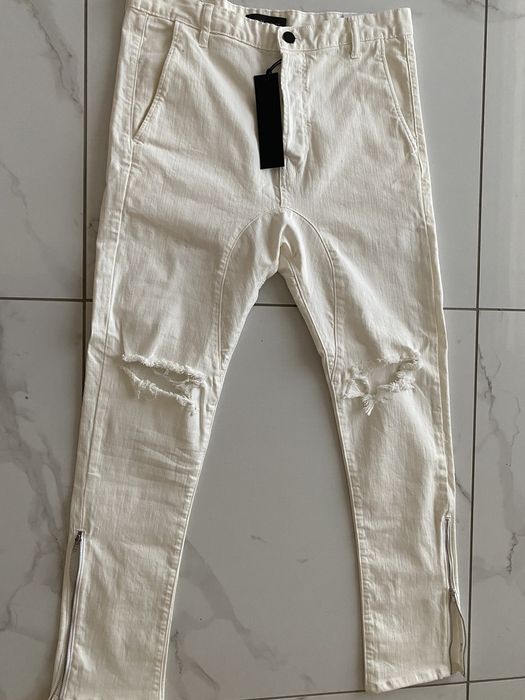 Daniel Patrick Daniel Patrick Classic Ripped Skinny Jean II / White 33 | Grailed