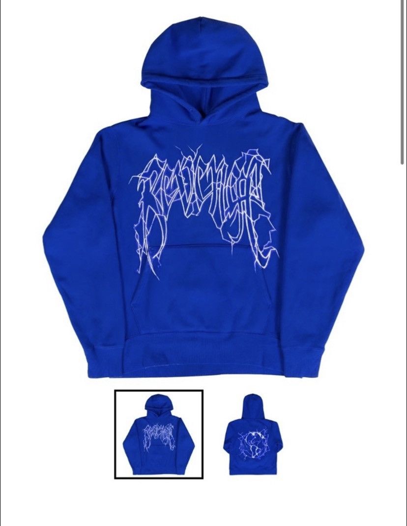 Revenge Blue Revenge Lightning Hoodie | Grailed