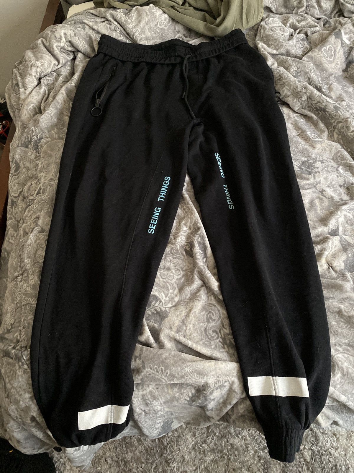Off-White Off-White diagonal “seeing things” sweatpants | Grailed