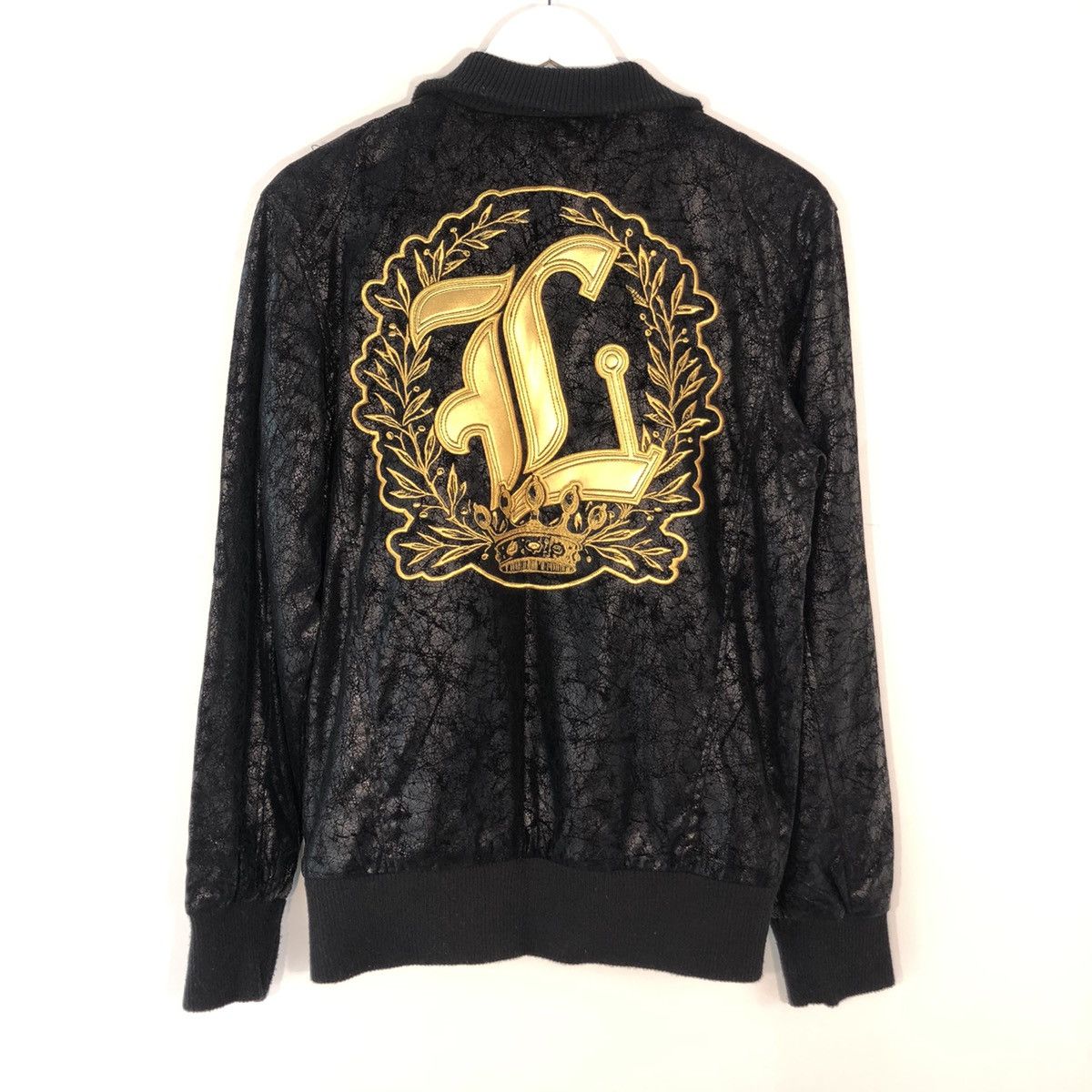 Vintage Vintage Fishbone Early 00s Hip Hop Gold Black Jacket | Grailed