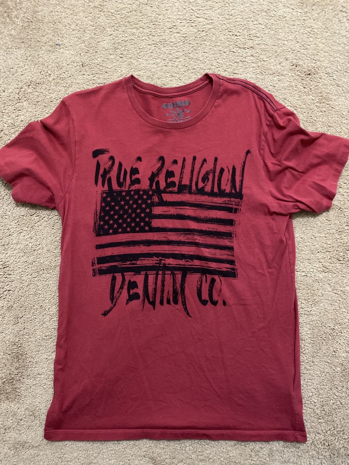 True Religion Red True Religion Tee Size Medium | Grailed
