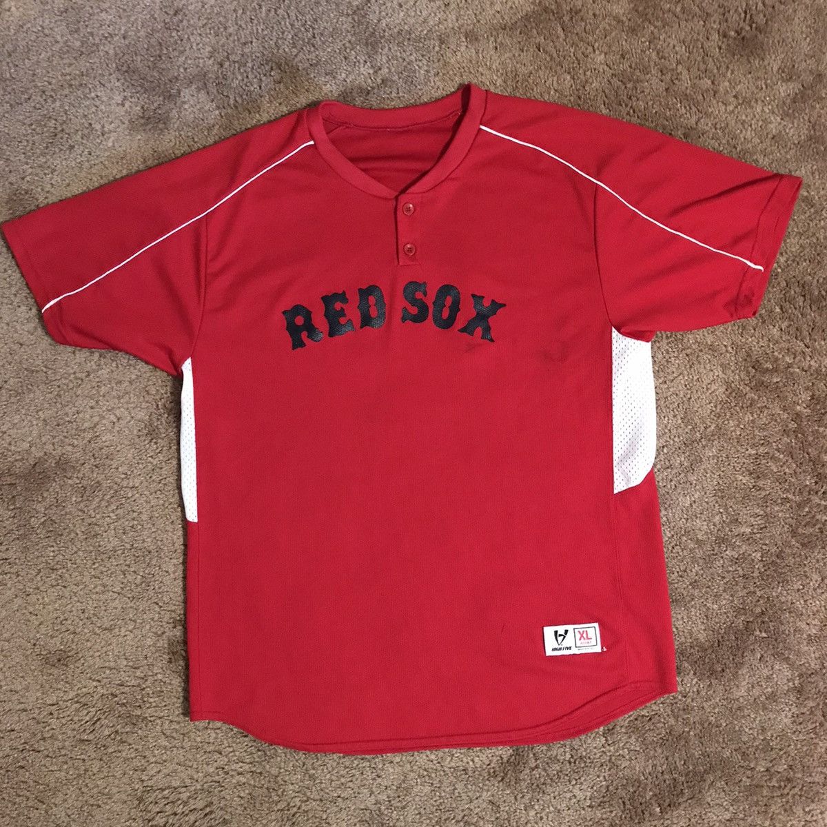 MLB × Streetwear × Vintage Mesh Red Sox Jersey | Grailed