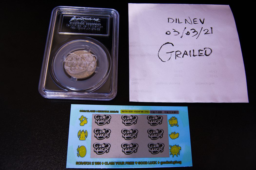 Drain Gang Bladee & Mechatok Good Luck Coin | Grailed