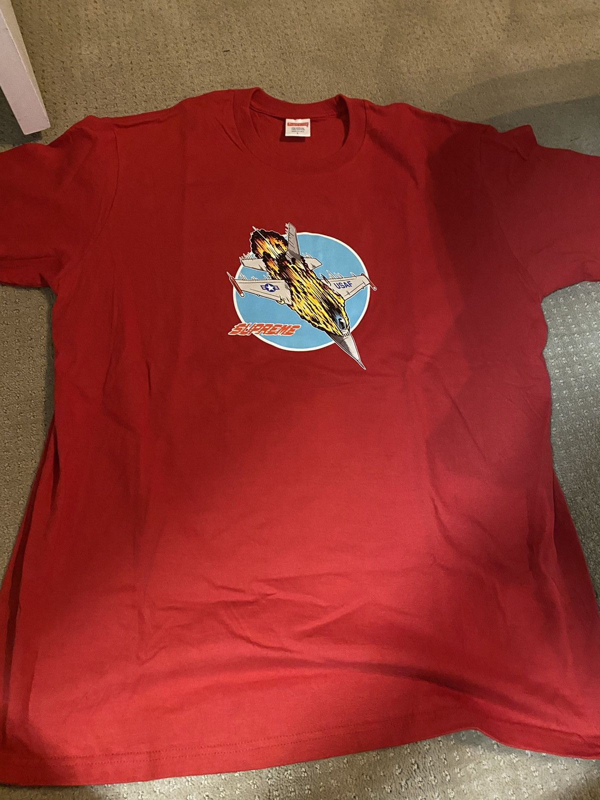 Supreme Fighter jet supreme tee | Grailed