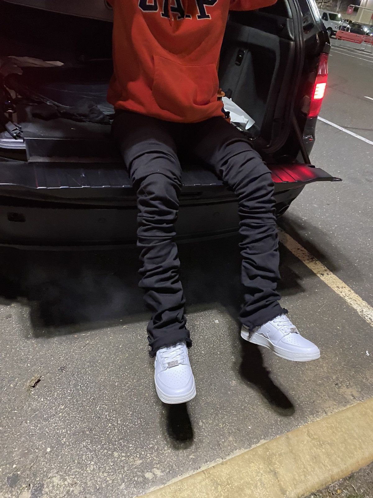 Custom Custom Stacked Jeans (ANY SIZE) | Grailed Custom Custom Stacked Jeans (ANY SIZE) | Grailed