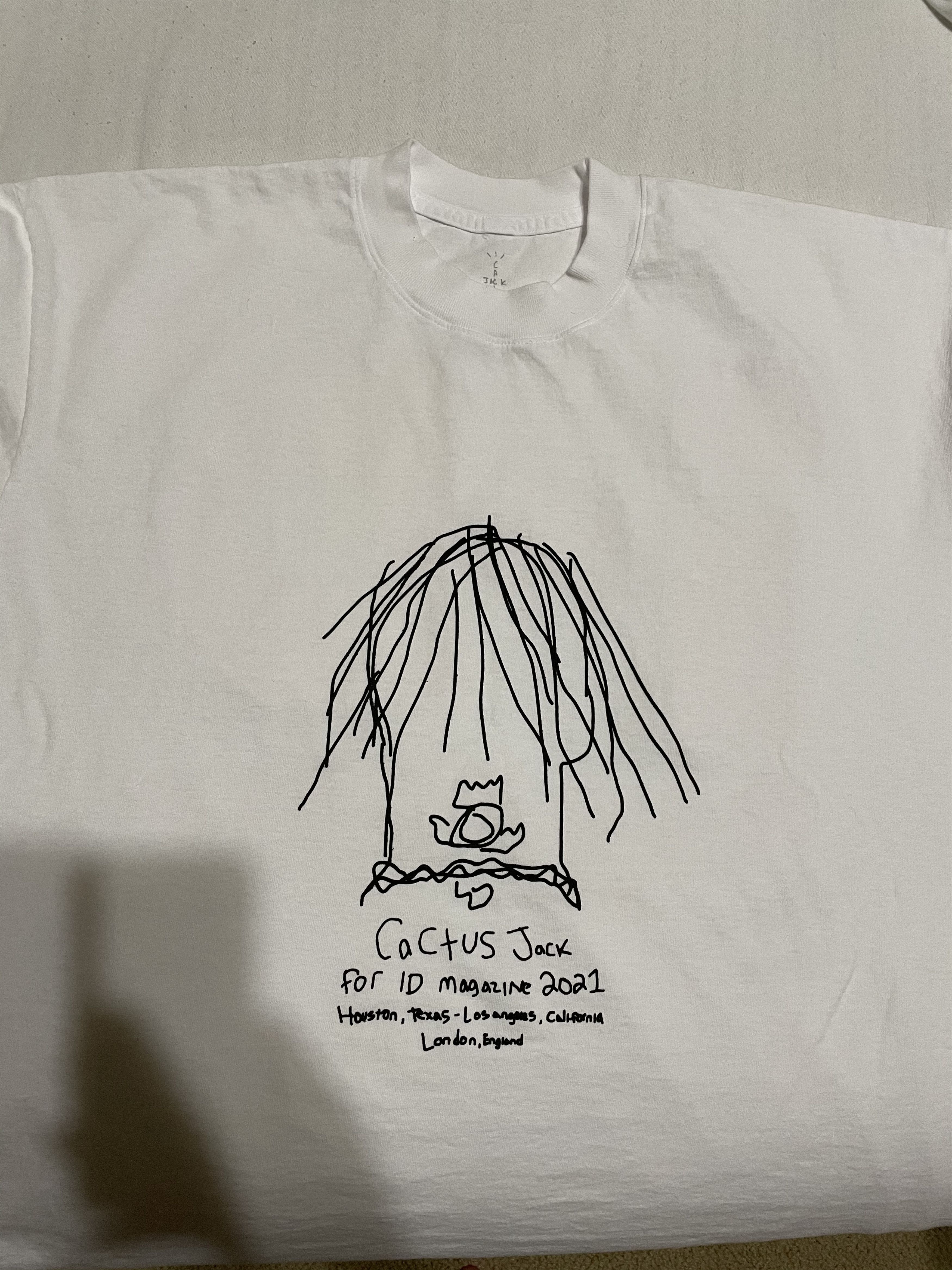 Travis Scott ID magazine issue tee | Grailed