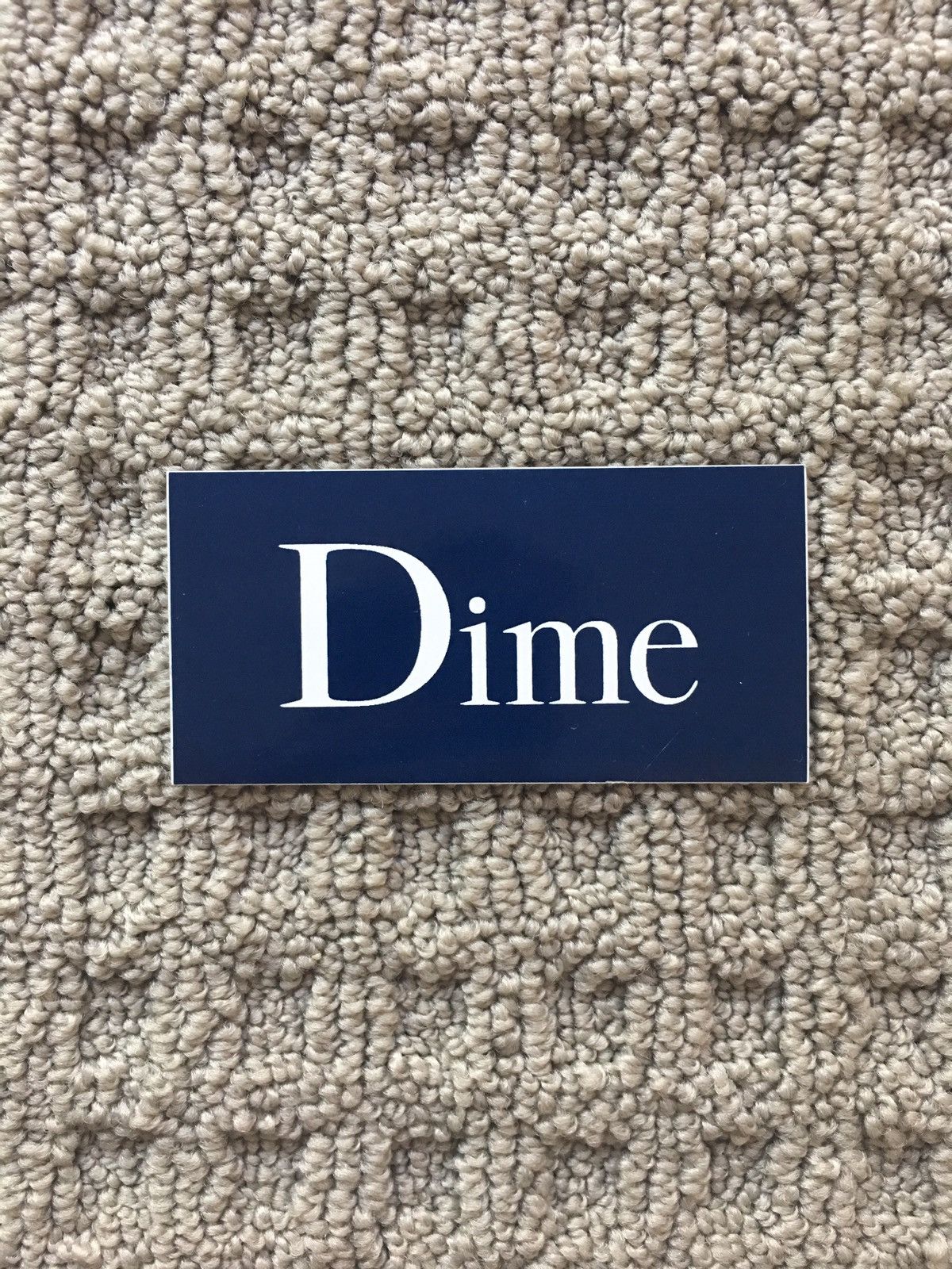 Dime Navy Box Logo | Grailed