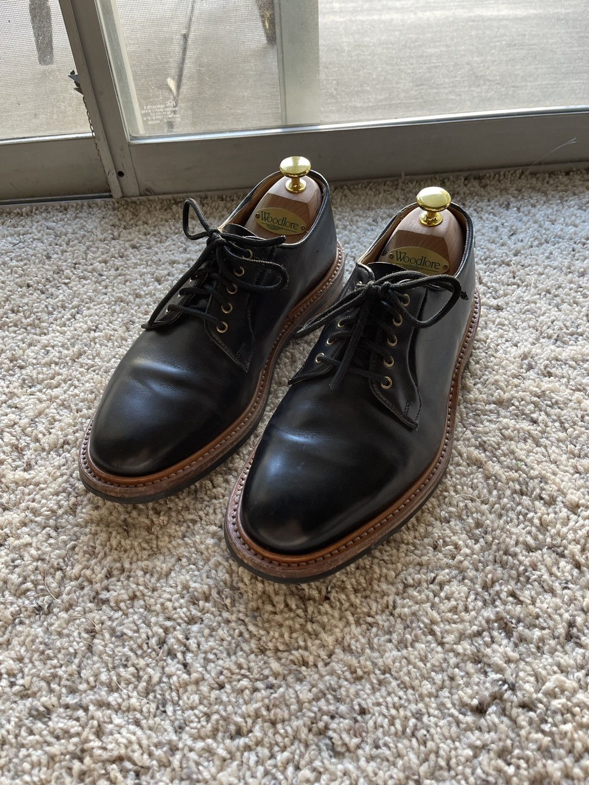 Trickers Trickers “Robert” Black Box Calf Derby Shoes | Grailed