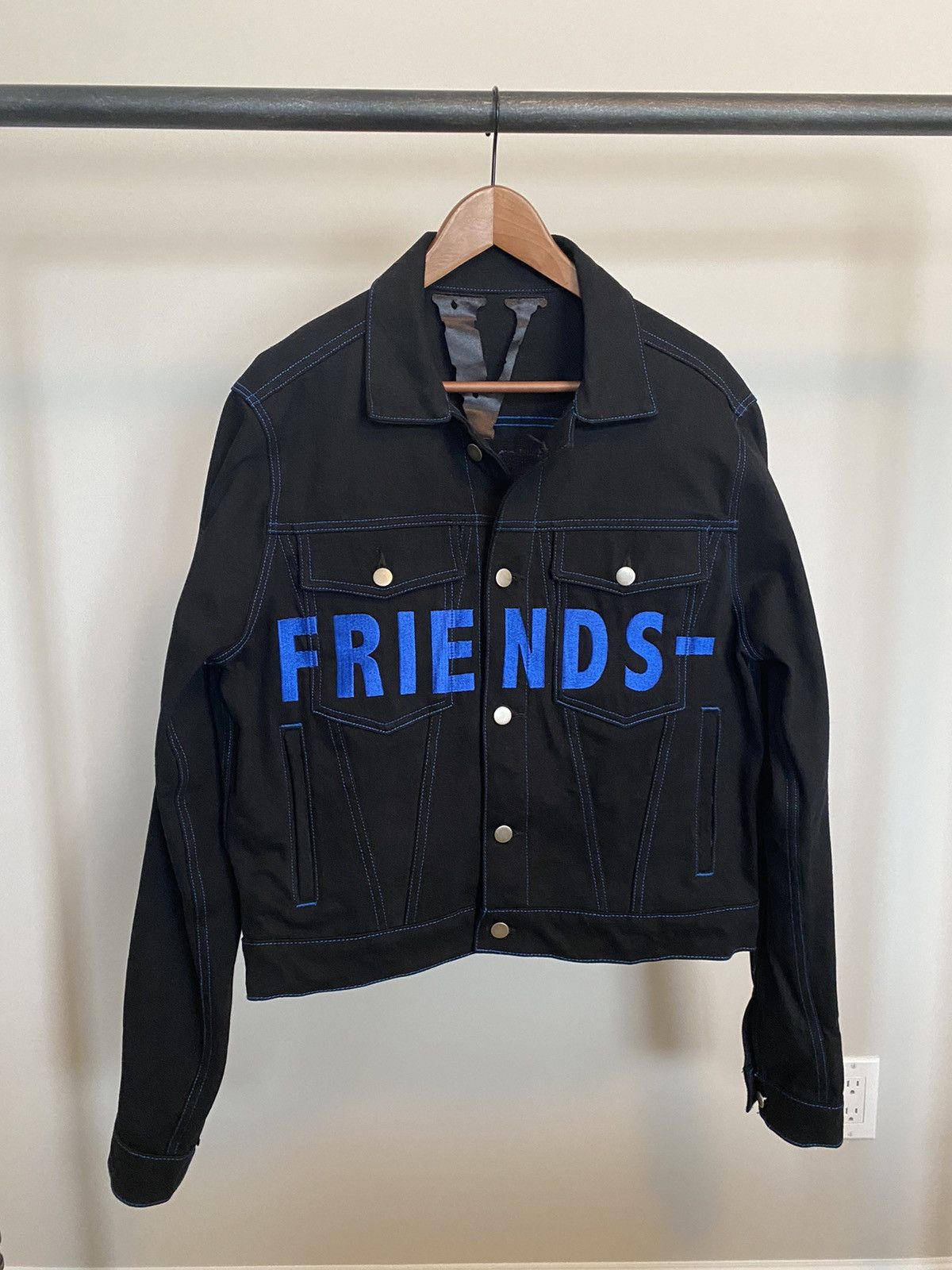 Vlone Friends Denim Jacket | Grailed