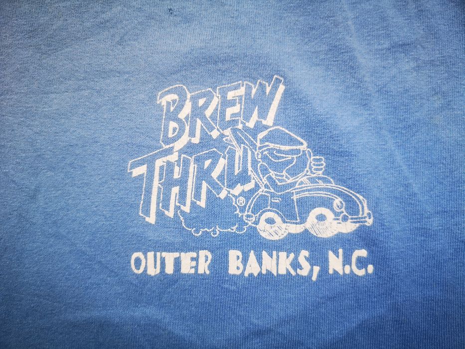 Vintage Vintage Brew Thru Outer Banks N.C. 90's T-Shirt Size XXL | Grailed