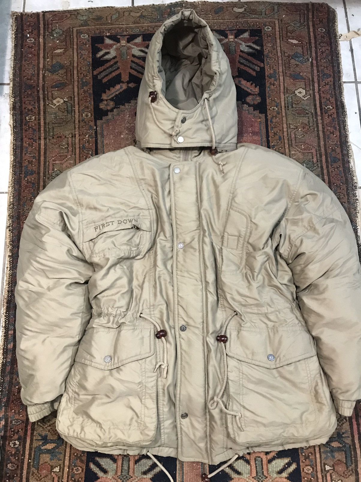 Japanese Brand × Vintage First down puffer coat | Grailed