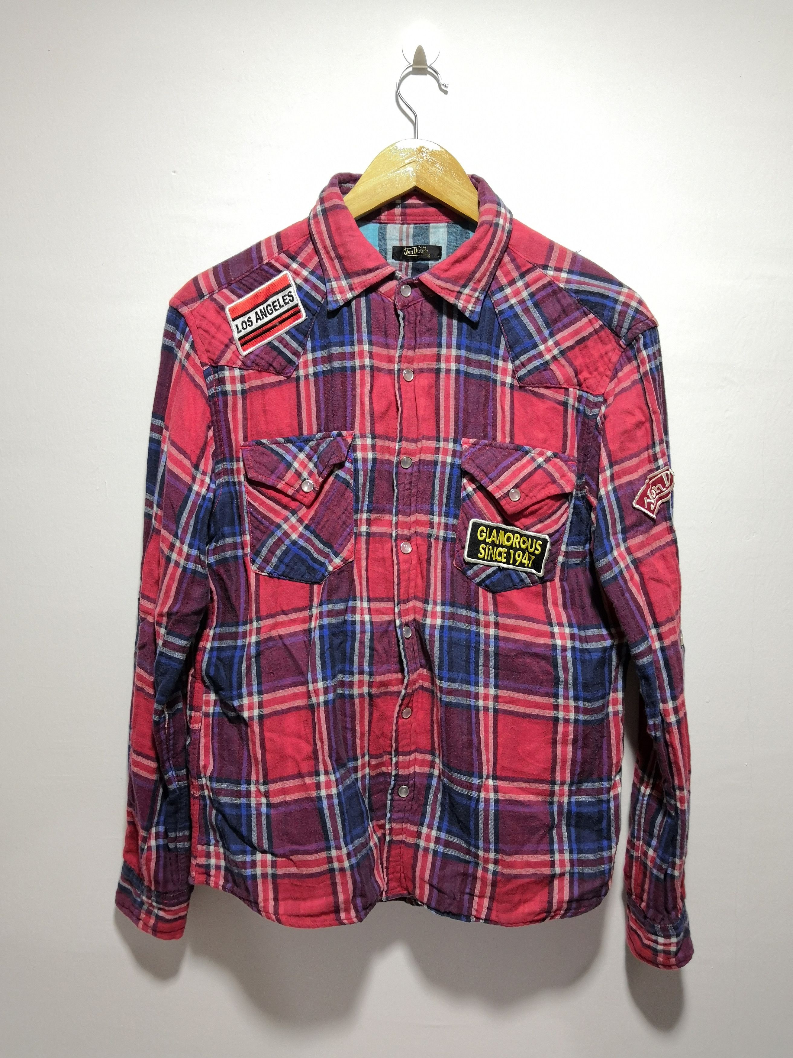 Von Dutch Last drop.. Von Dutch Patches Button Up Shirt | Grailed
