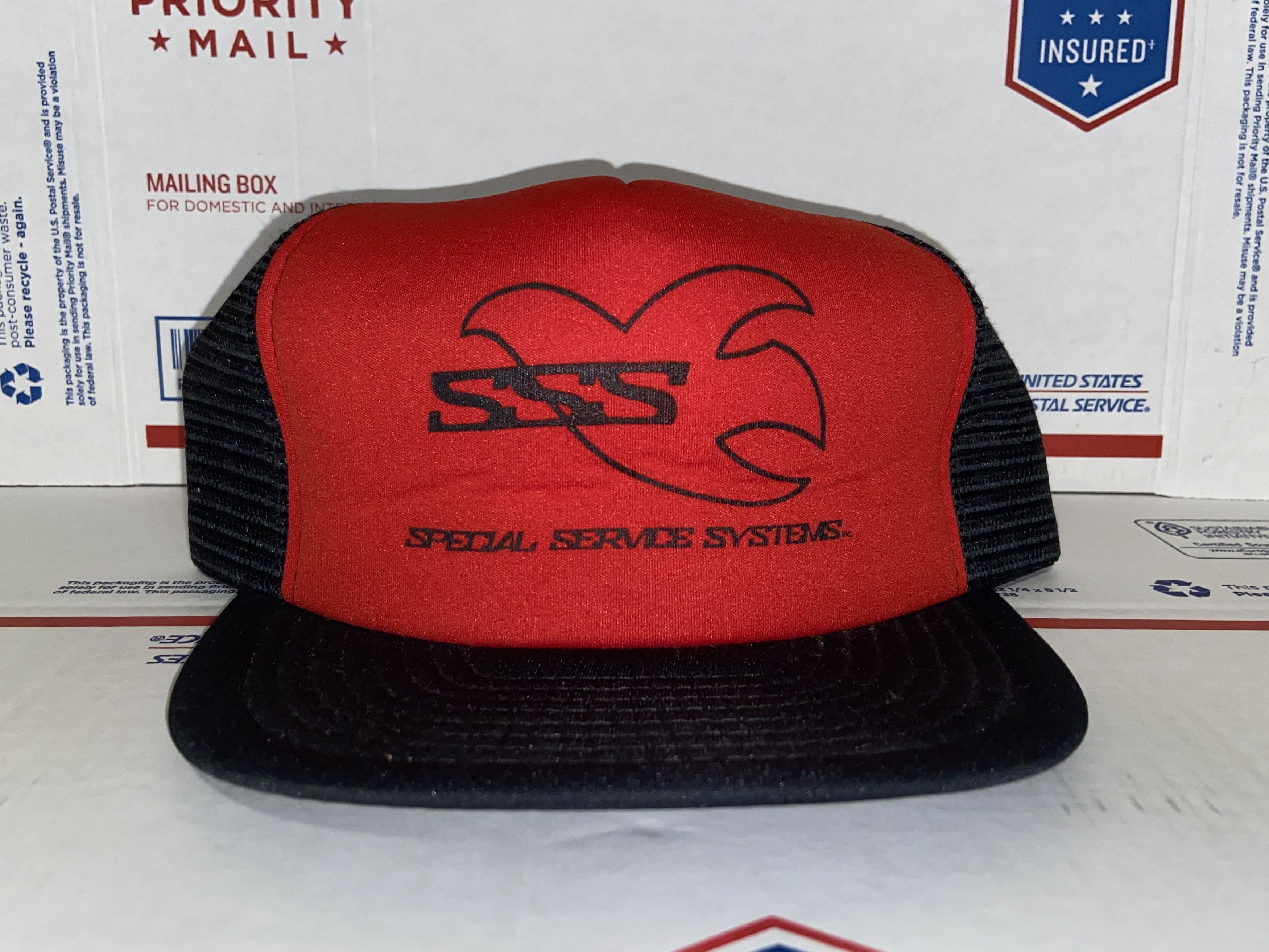 Vintage SSS Special Service Systems Mesh trucker Hat Company Cap | Grailed