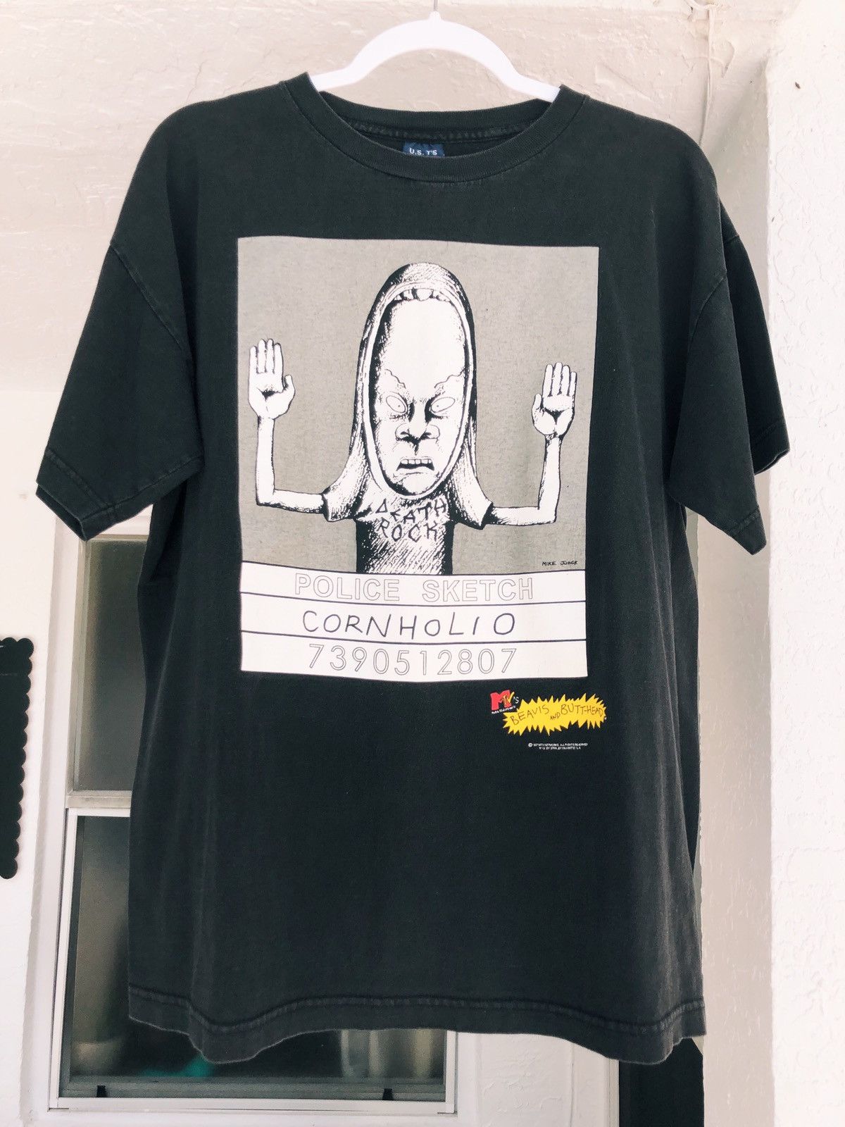 Vintage Vintage 1997 Beavis and Butthead Mugshot Shirt MTV Cartoon ...