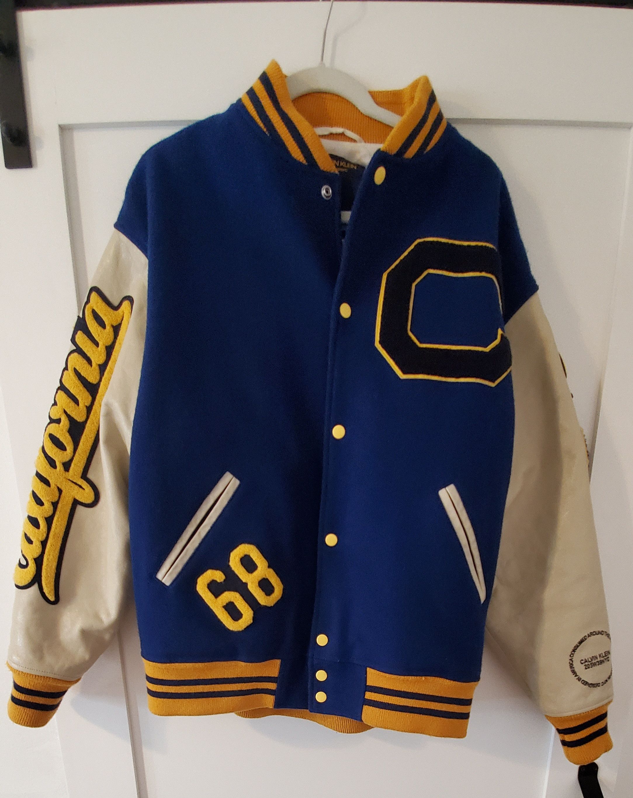 Calvin Klein 205W39NYC × Raf Simons Berkeley Letterman Varsity Jacket ...