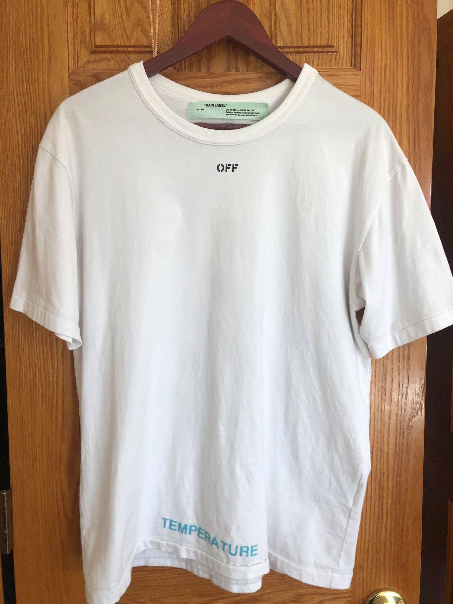 Off-White Off-White Temperature T-Shirt | Grailed