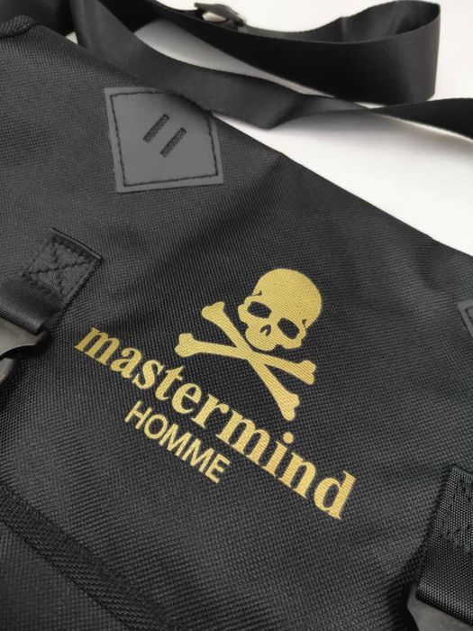 Mastermind Japan LAST DROP! Mastermind Homme Messenger Bag Gold Printed ...
