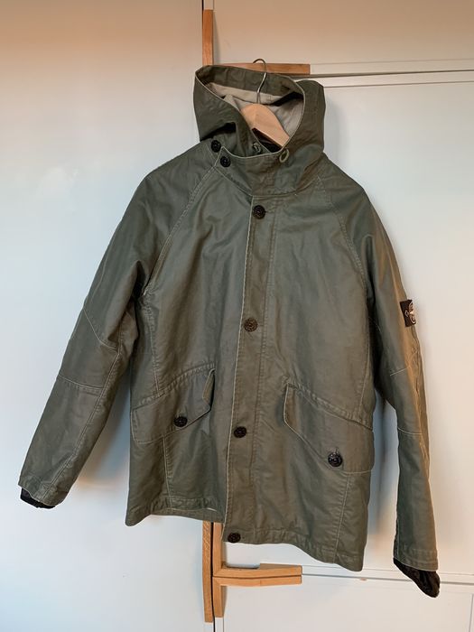 Stone Island STONE ISLAND WAXED ICE JACKET | Grailed