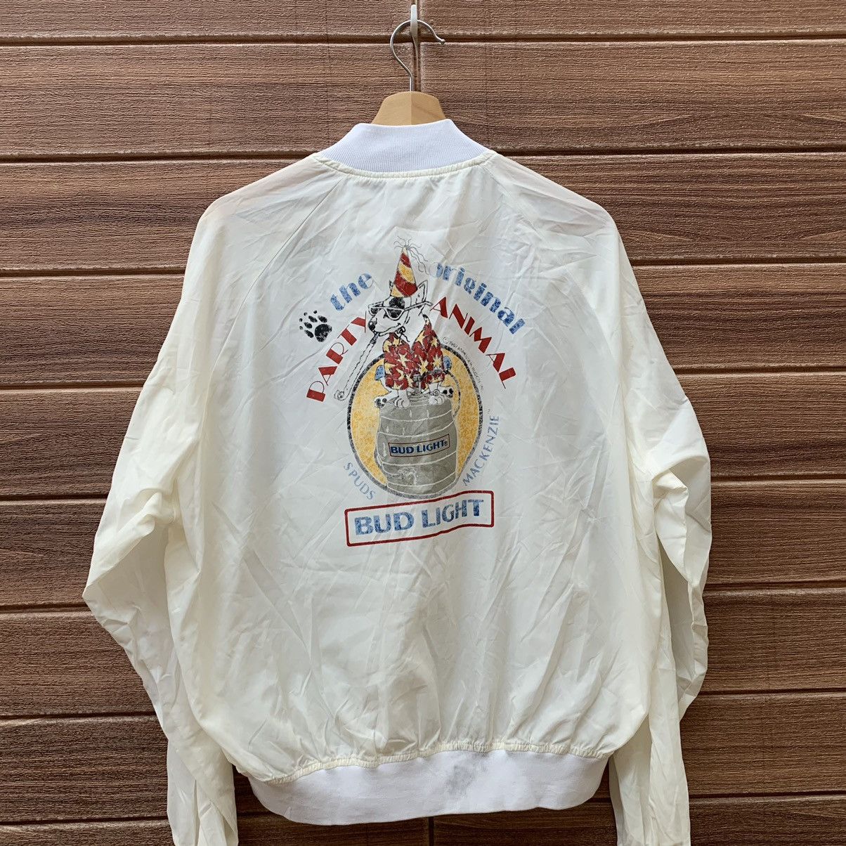 Vintage (A70) Vtg Bomber Bud Light Spuds Mckenzie XL Party Animal | Grailed
