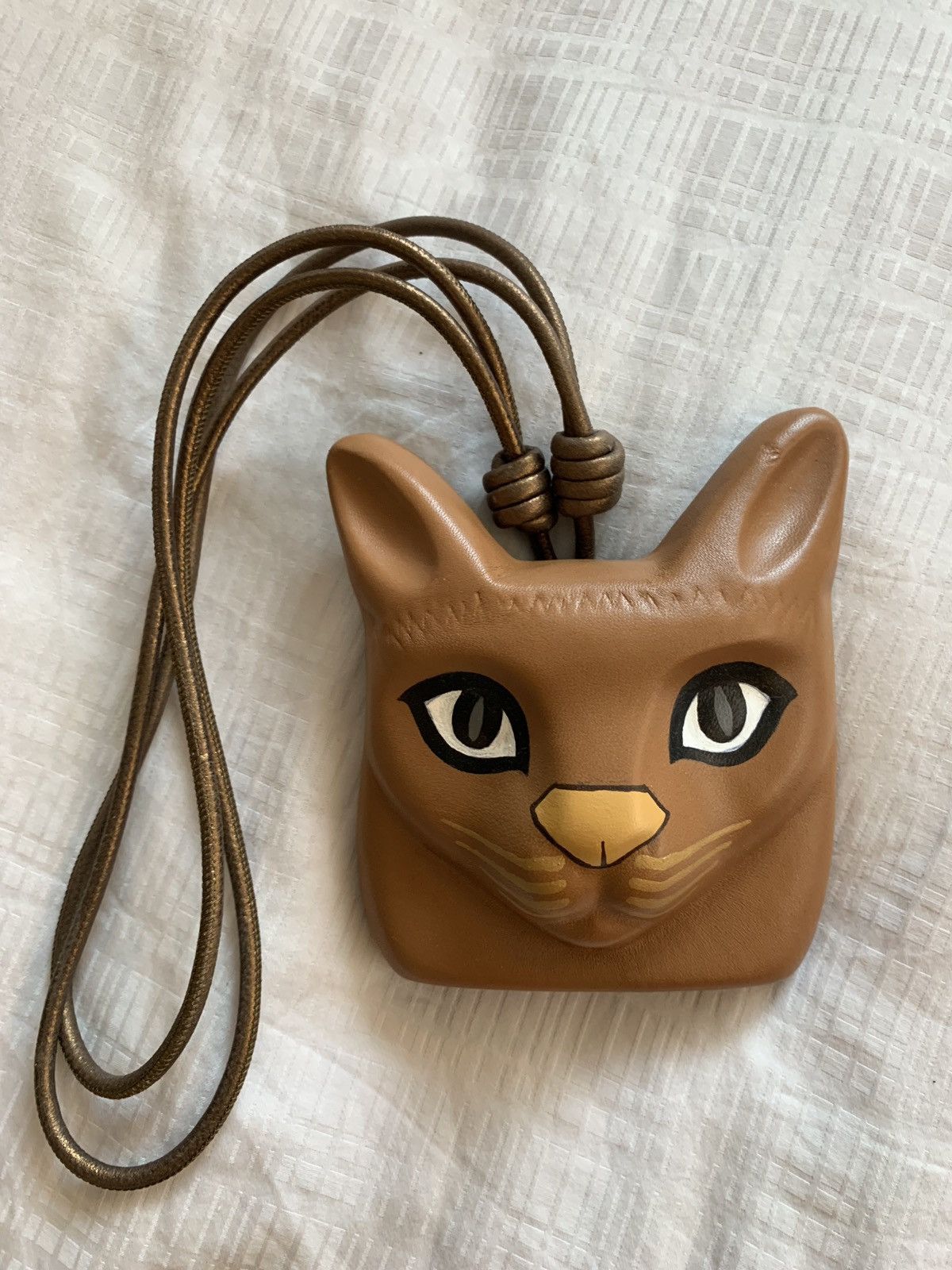 Loewe loewe cat leather necklace | Grailed
