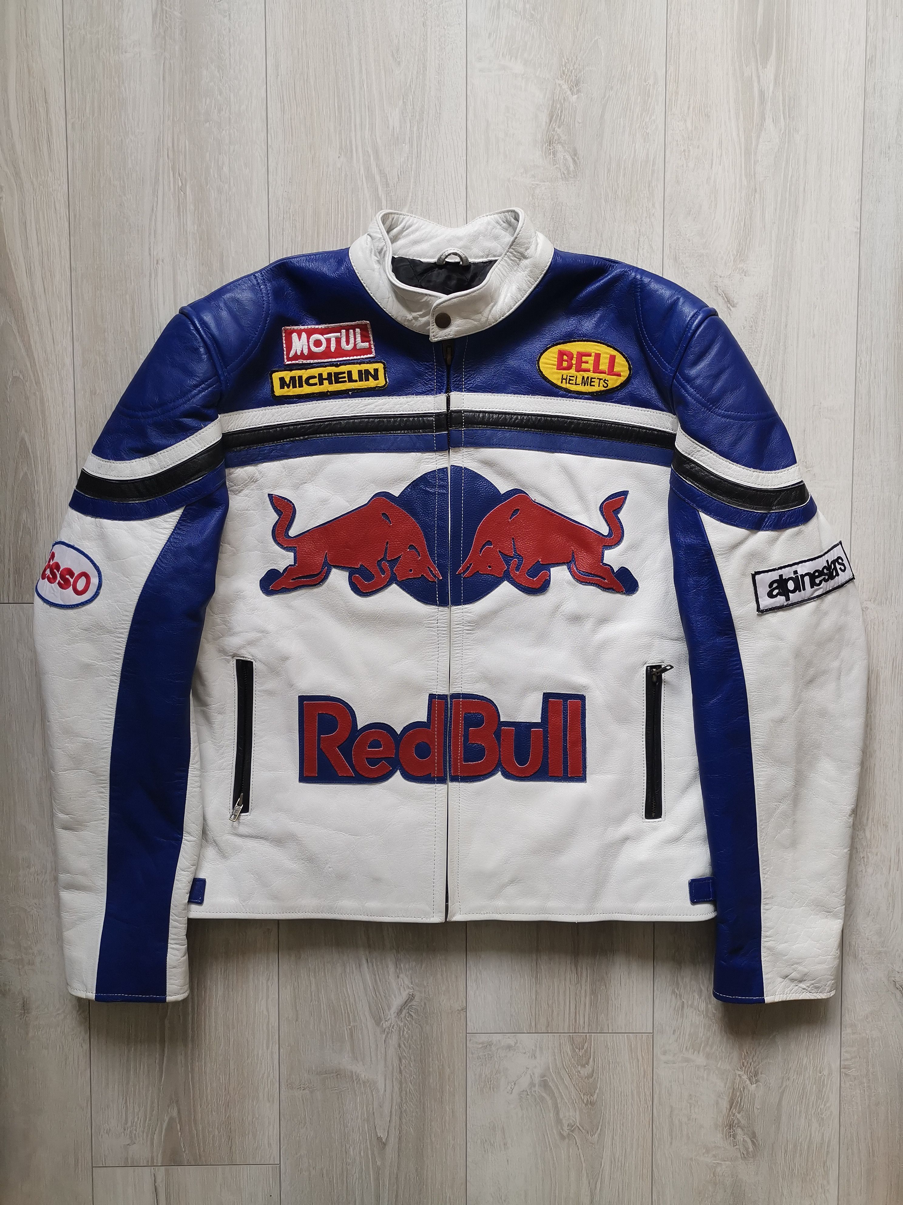 Vintage 🔥Vintage RED BULL racing leather jacket | Grailed