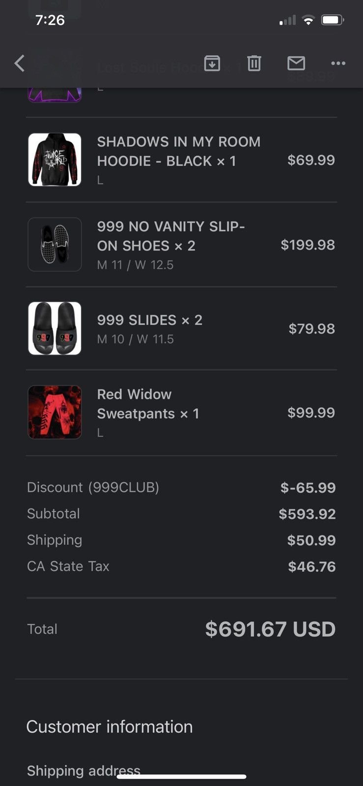 999 Club JUICE WRLD 999 No Vanity Slip-On Shoes (Rare & Sold Out) | Grailed