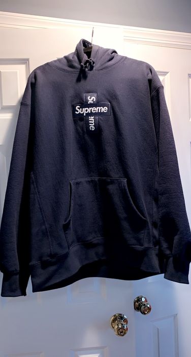 Supreme Supreme Cross Box Logo Hoodie | Grailed