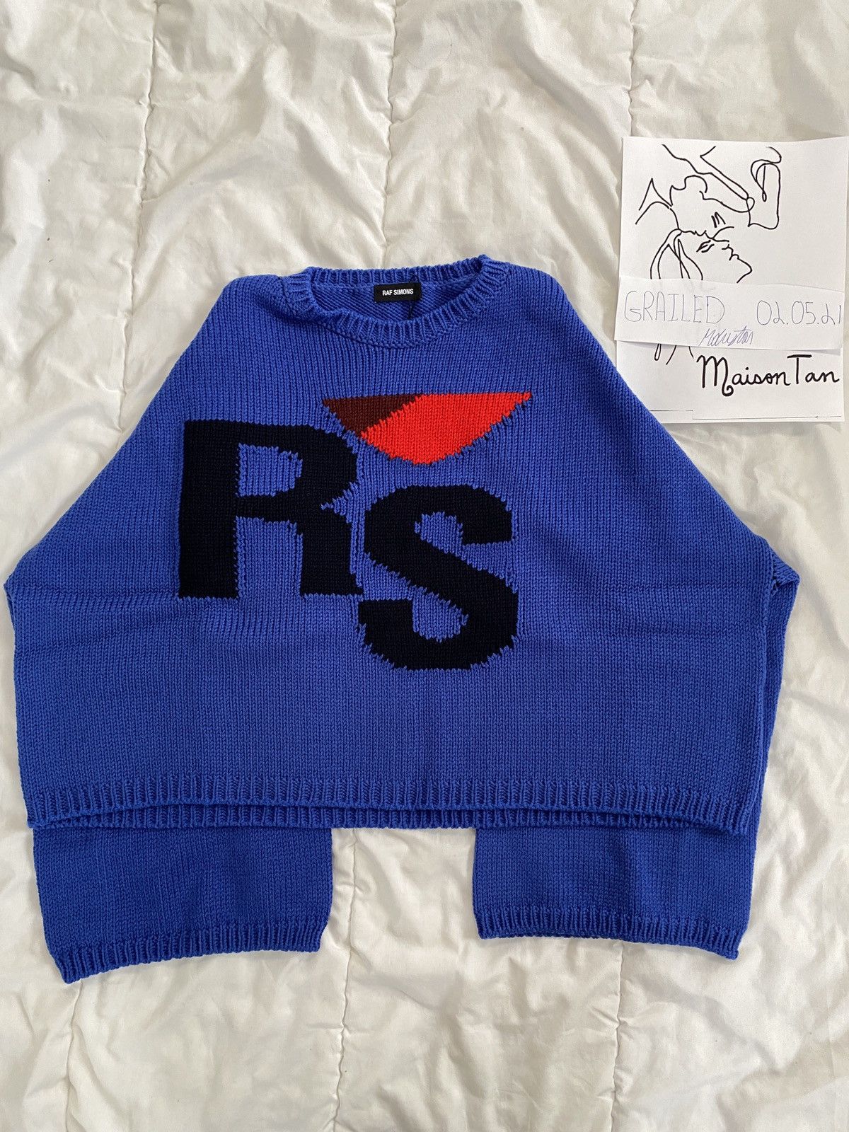 Raf Simons Raf Simons RS Oversized Cropped Sweater | Grailed
