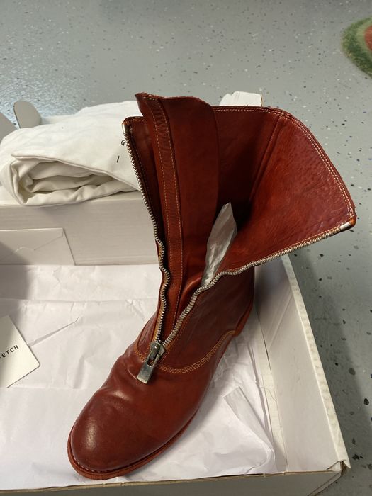 Guidi Guidi 310 Blood Red Front Zip Boots | Grailed