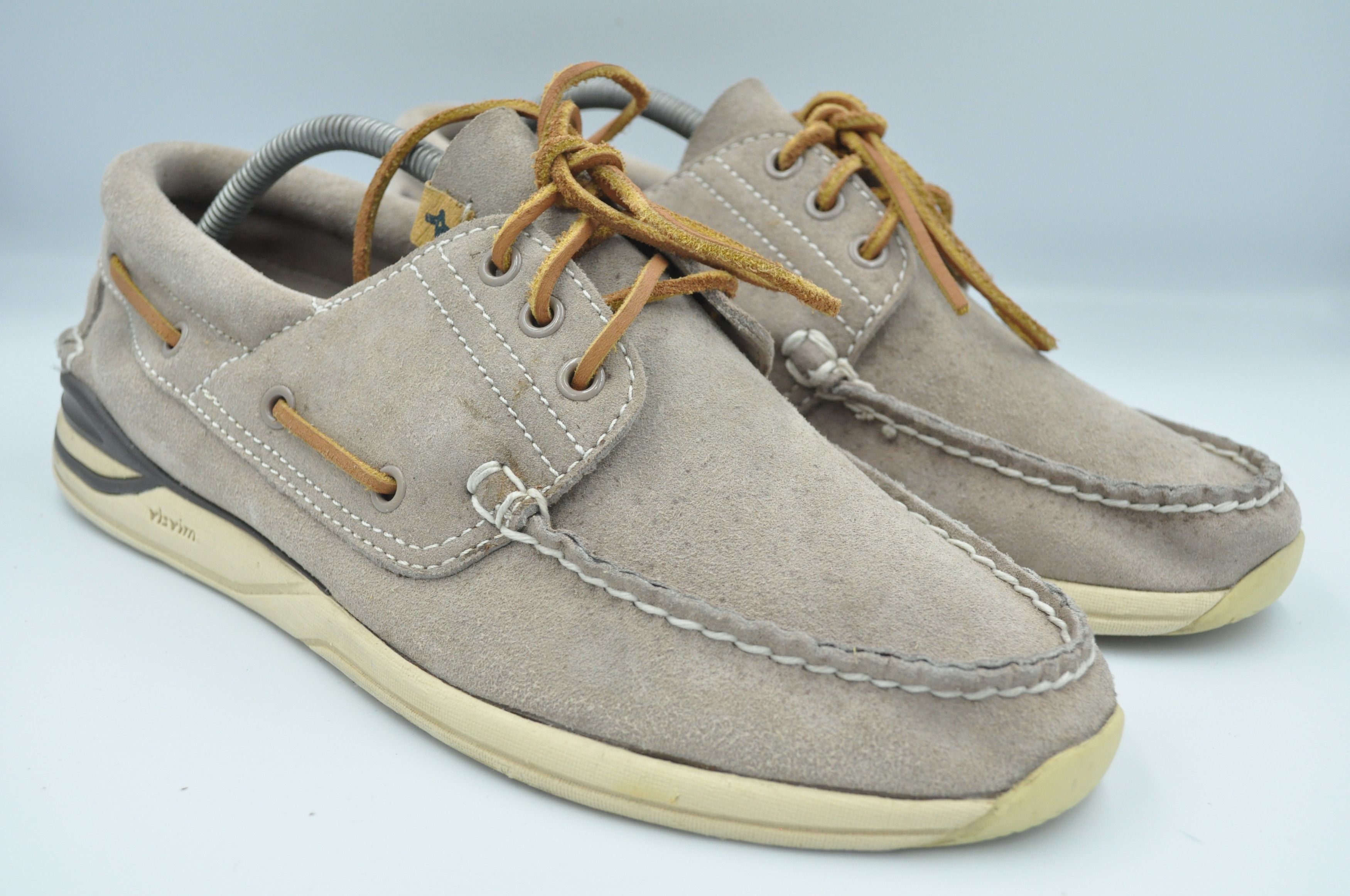 Visvim Visvim - Hockney Folk Deck - Gray Suede | Grailed