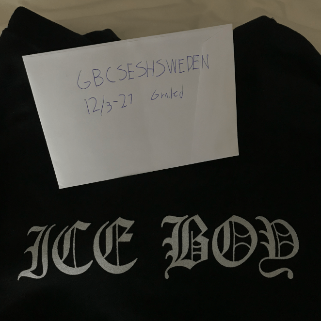 Corbin Corbin Spooky black Ice boy Mourn tour hoodie | Grailed