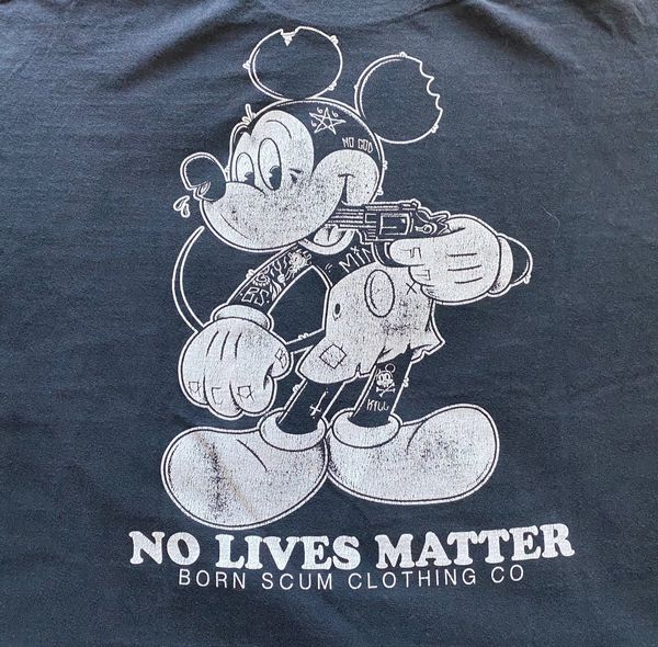 Vintage Rare VTG SUICIDAL MICKEY MOUSE 666 “No Lives Matter” Tee | Grailed