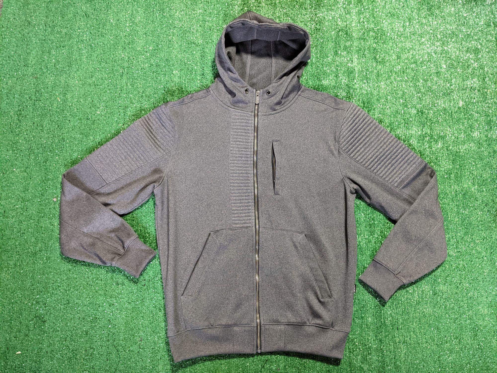 Csg CSG Mens Solid Charcoal Gray Full Zip Up Jacket Rn#69778 | Grailed