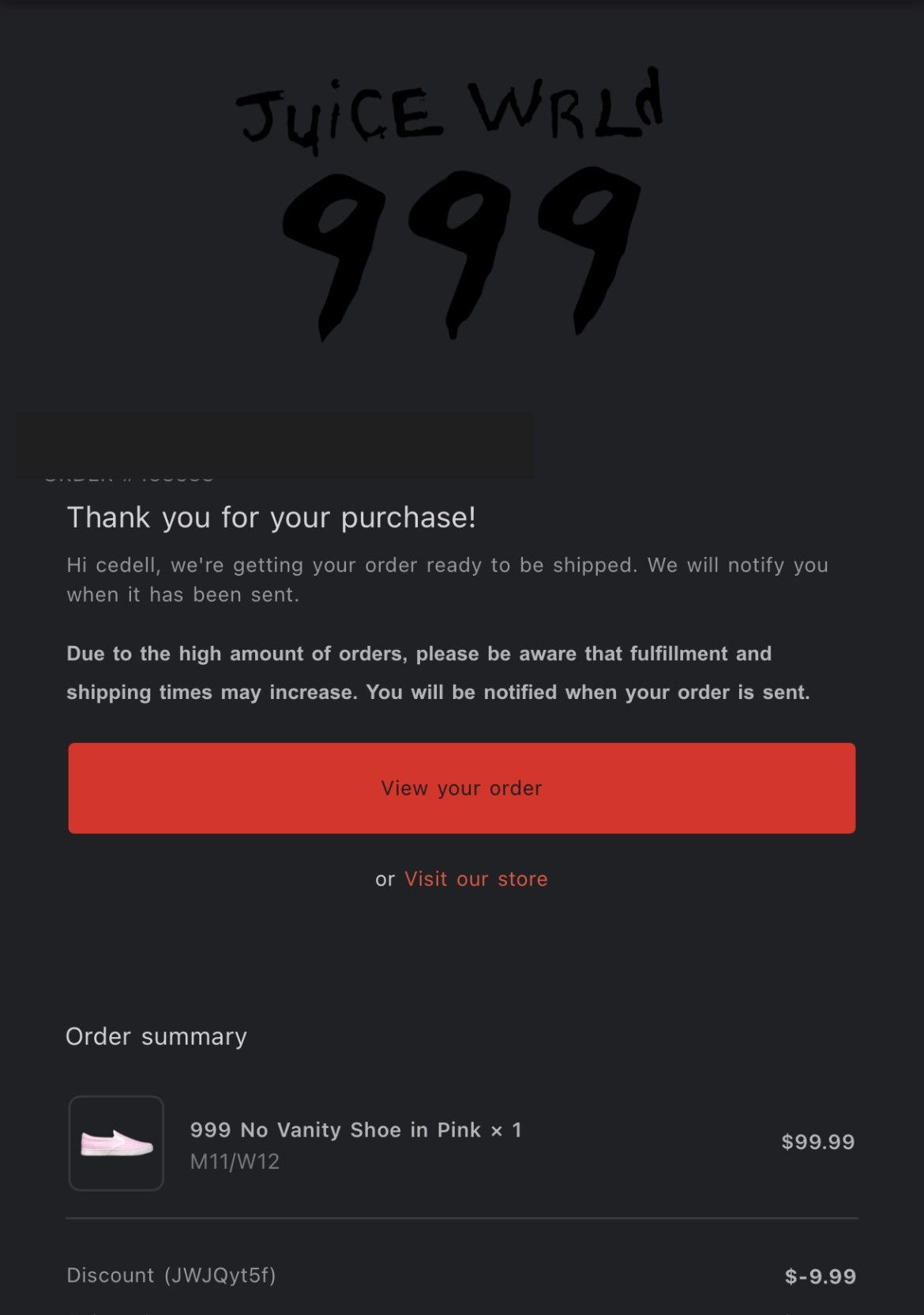 999 Club JUICE WRLD 999 No Vanity Slip-On Shoes (Rare & Sold Out) | Grailed