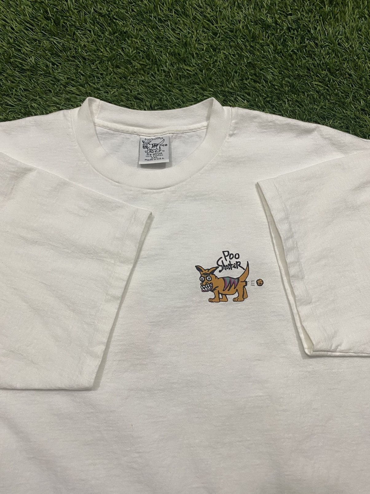 Vintage 90’s Poo Shooter Surf Brand Tee mambo dog parody lewd humor ...