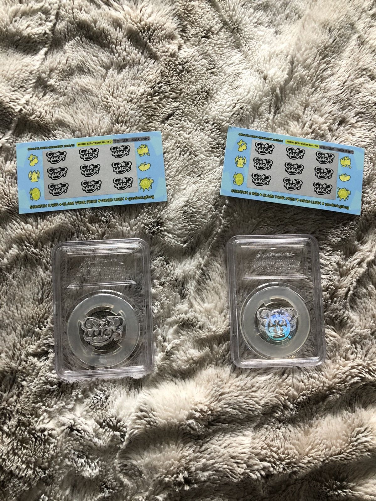Ecco [1/2] Bladee Good Luck Lucky Coin + Scratch-off | Grailed
