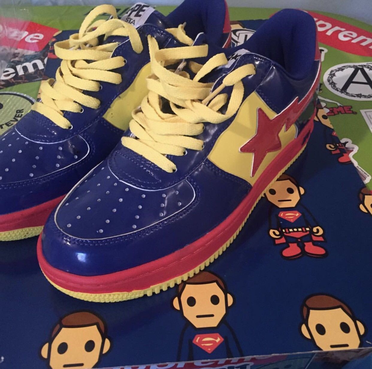 Bape Superman Bapestas | Grailed