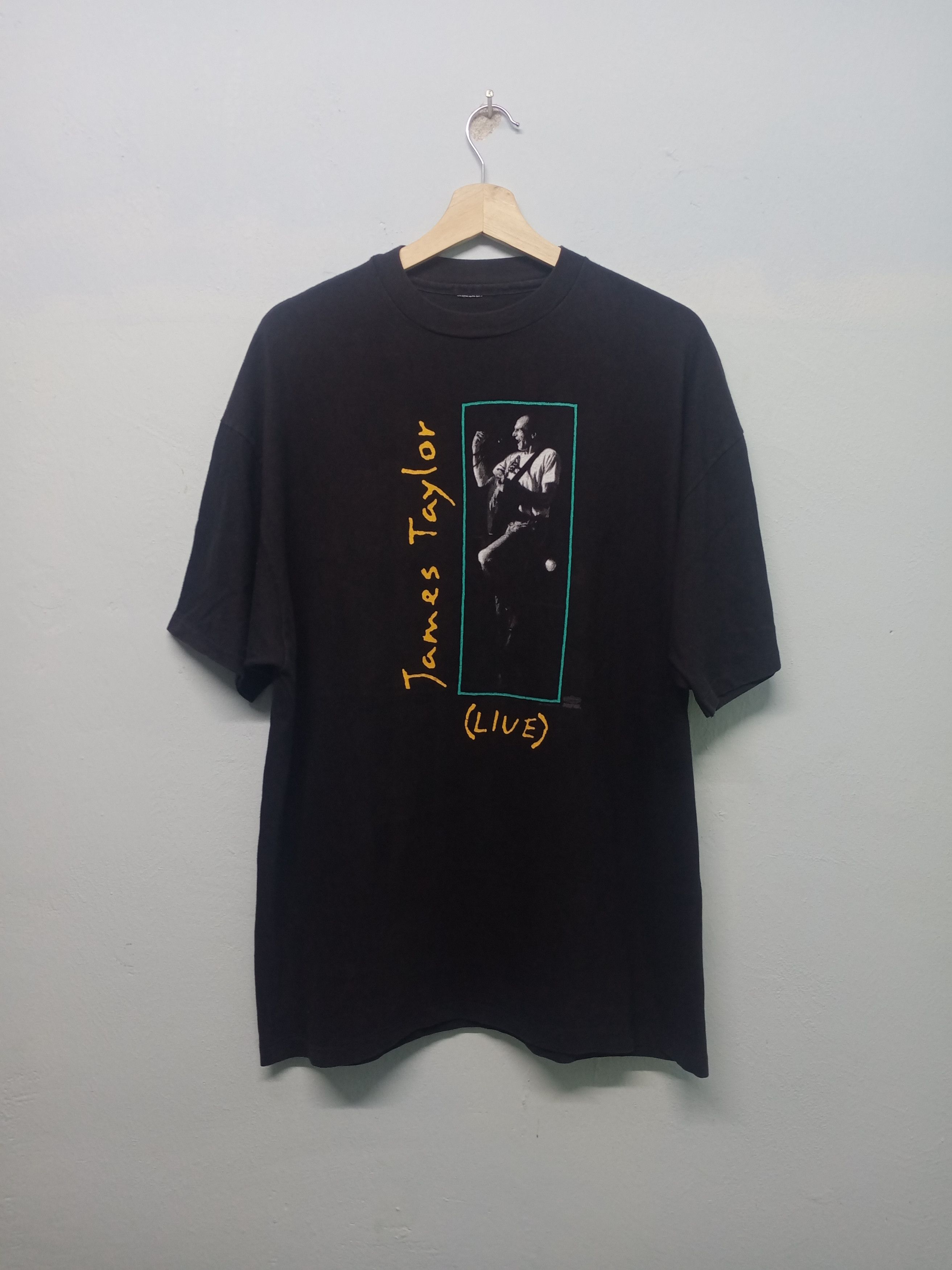 Band Tees × Tour Tee × Vintage VTG 90s JAMES TAYLOR PRINT FRONT AND ...