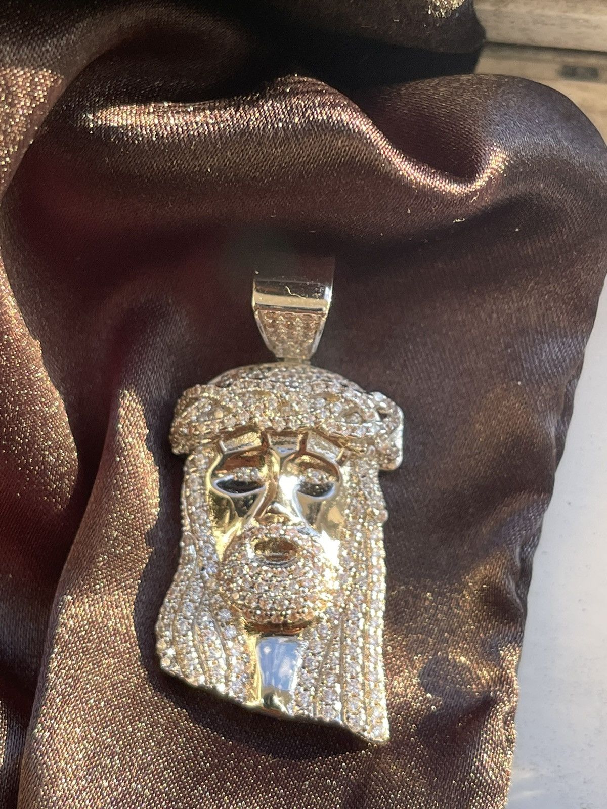 Jewelry 14K White Gold - Small Jesus Piece Pendant | Grailed