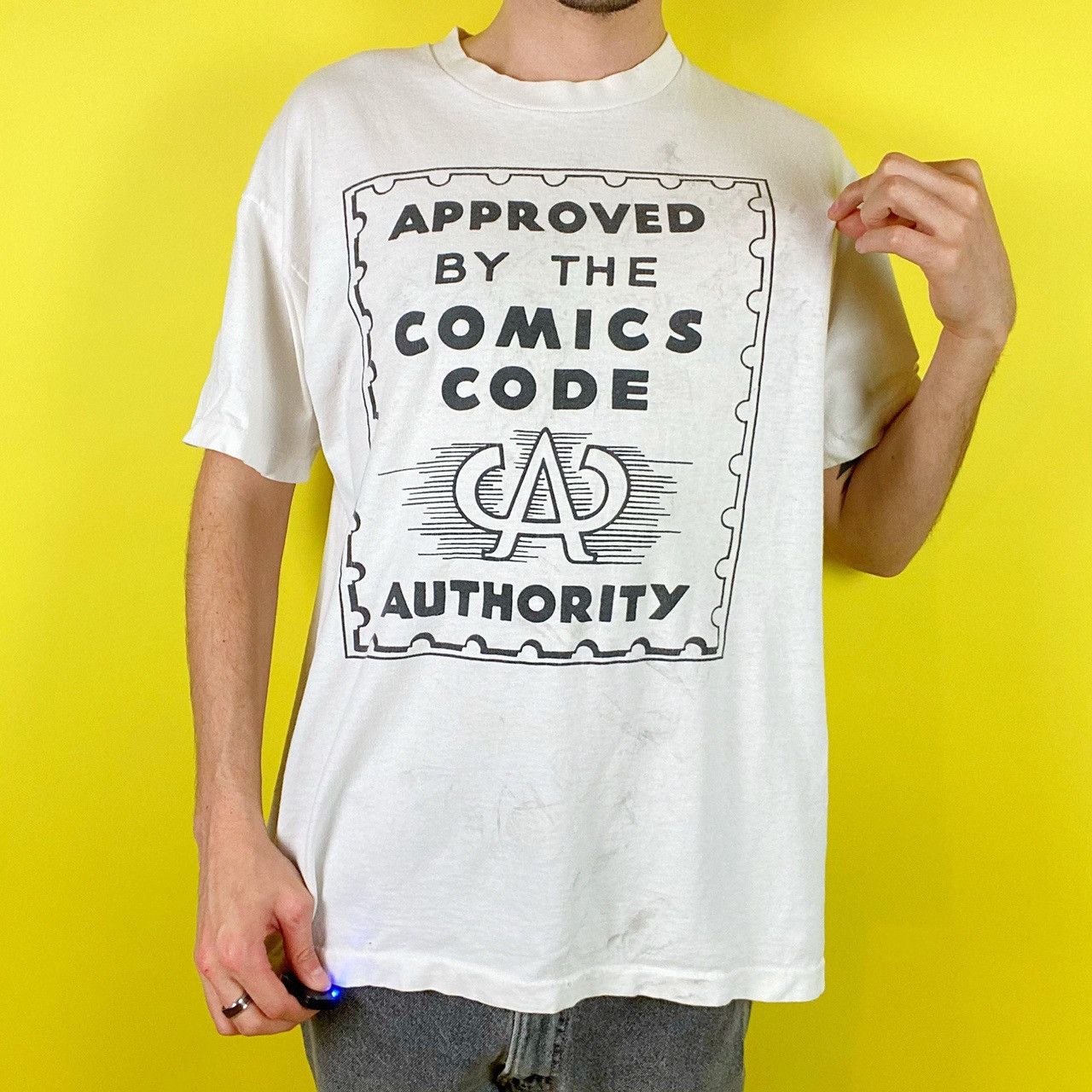 Marvel Comics × Vintage RARE 80s/90s Comic Code Authority Tee | Grailed