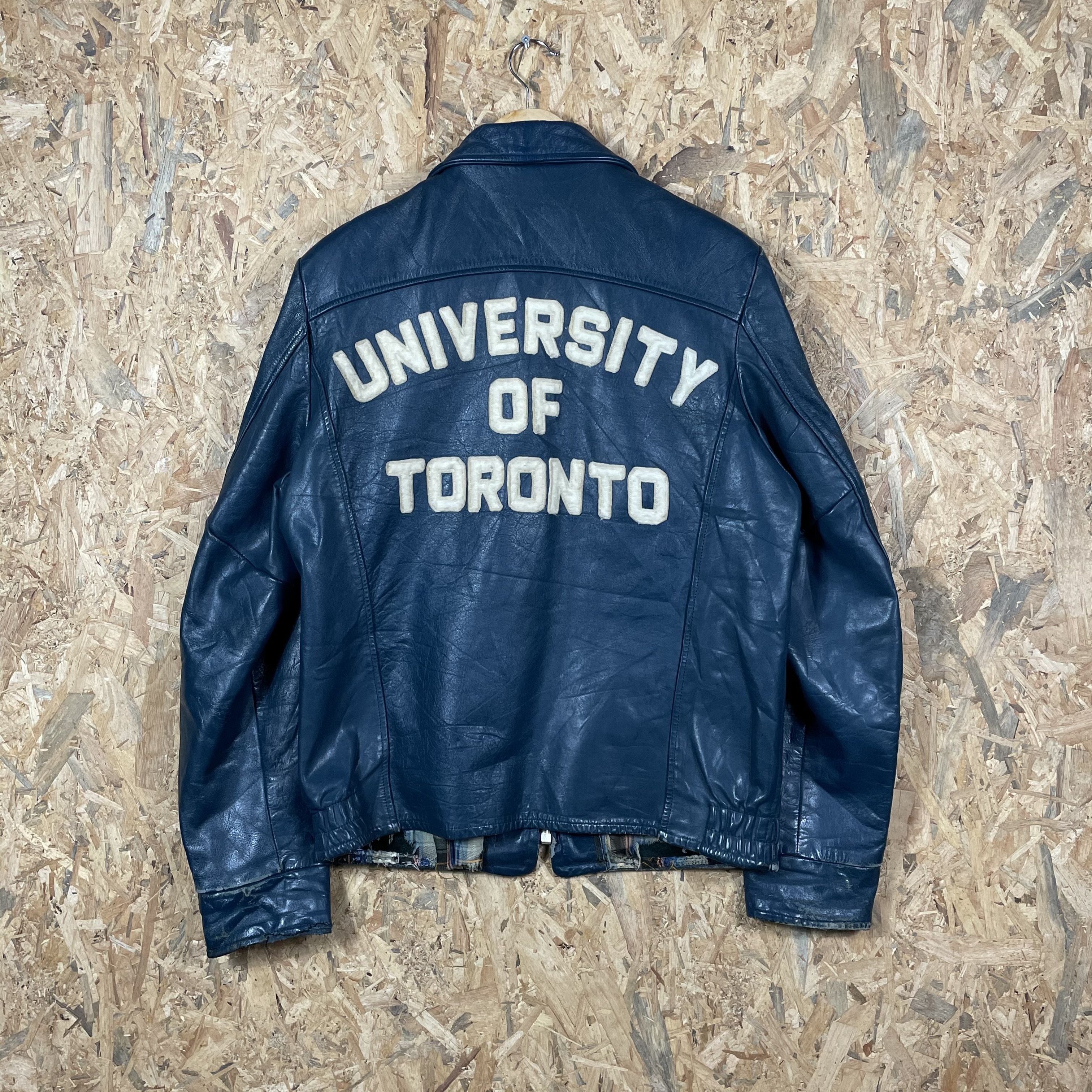 Varsity C8 Vintage University of Toronto Leather Jacket | Grailed