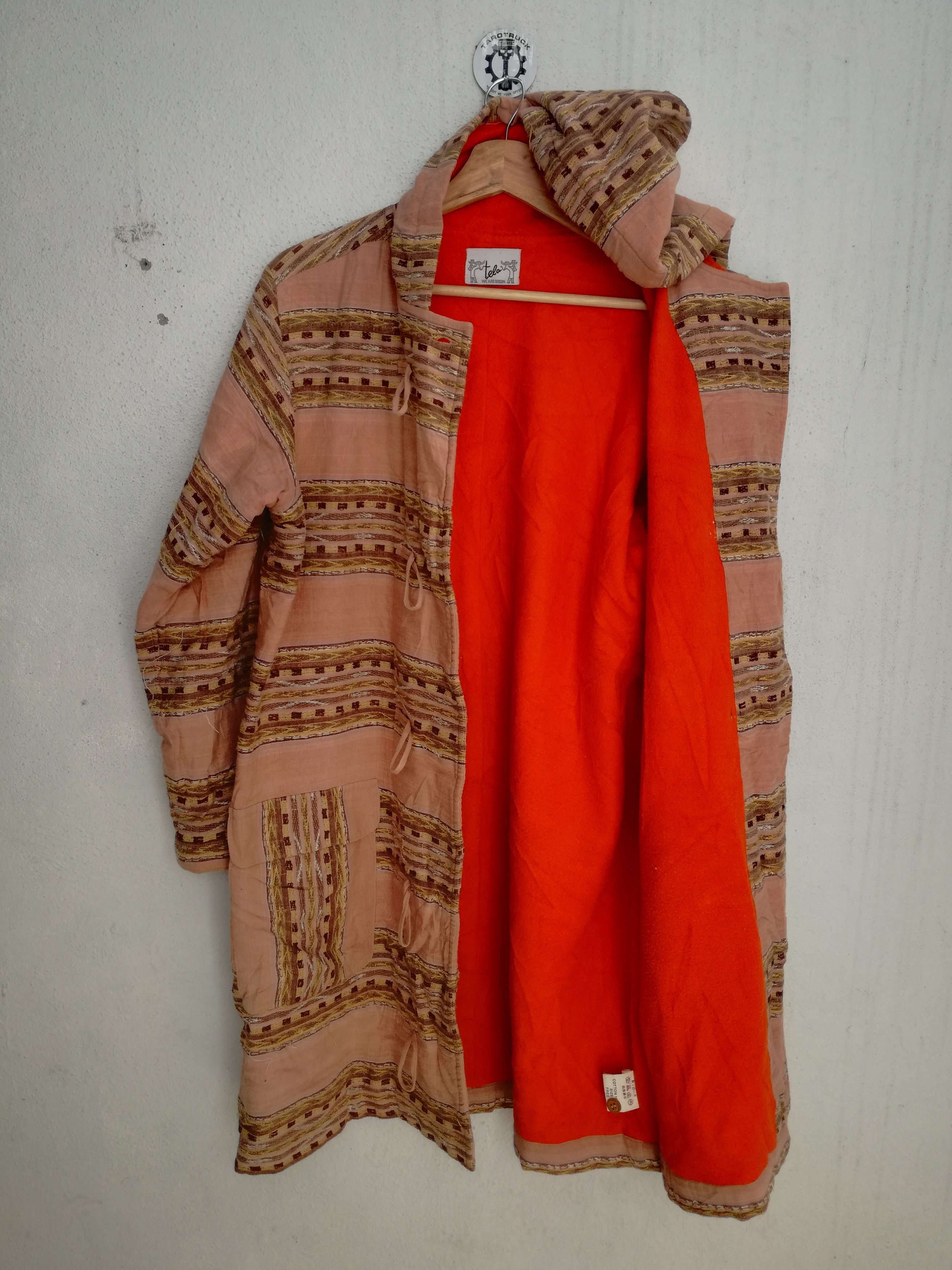 Native 🌠Tela Navajo Lined Fleece Long Jacket | Grailed