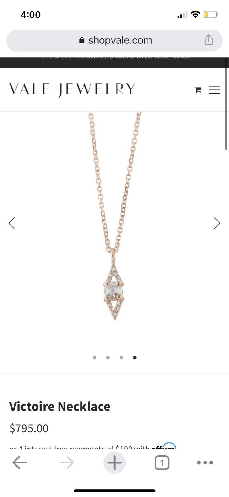 Vale Brand New Handmade Rose Gold Diamond Necklace | Vale | Grailed