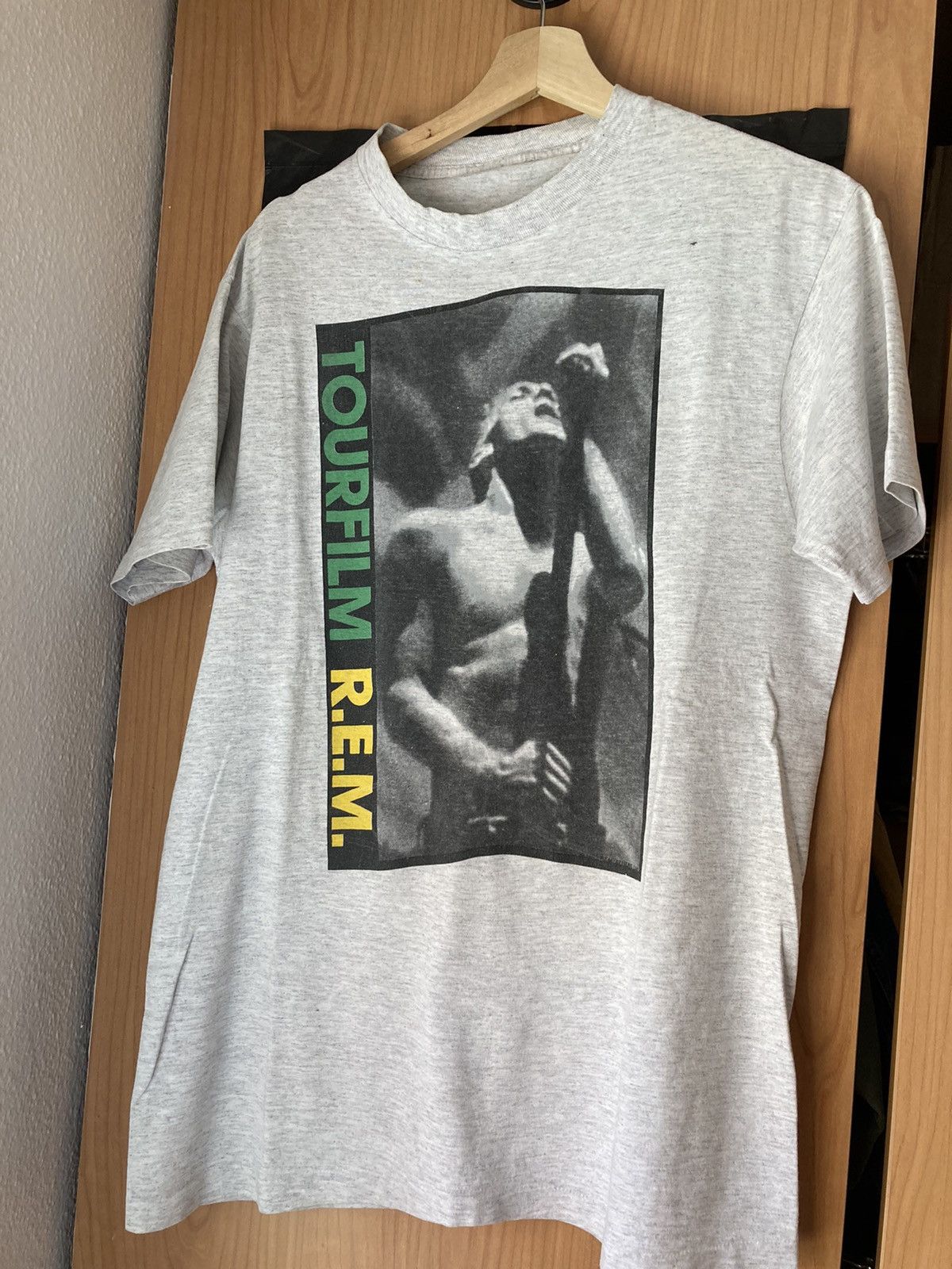 Band Tees × R.E.M. × Vintage vintage 1990 rem tourfilm t shirt | Grailed